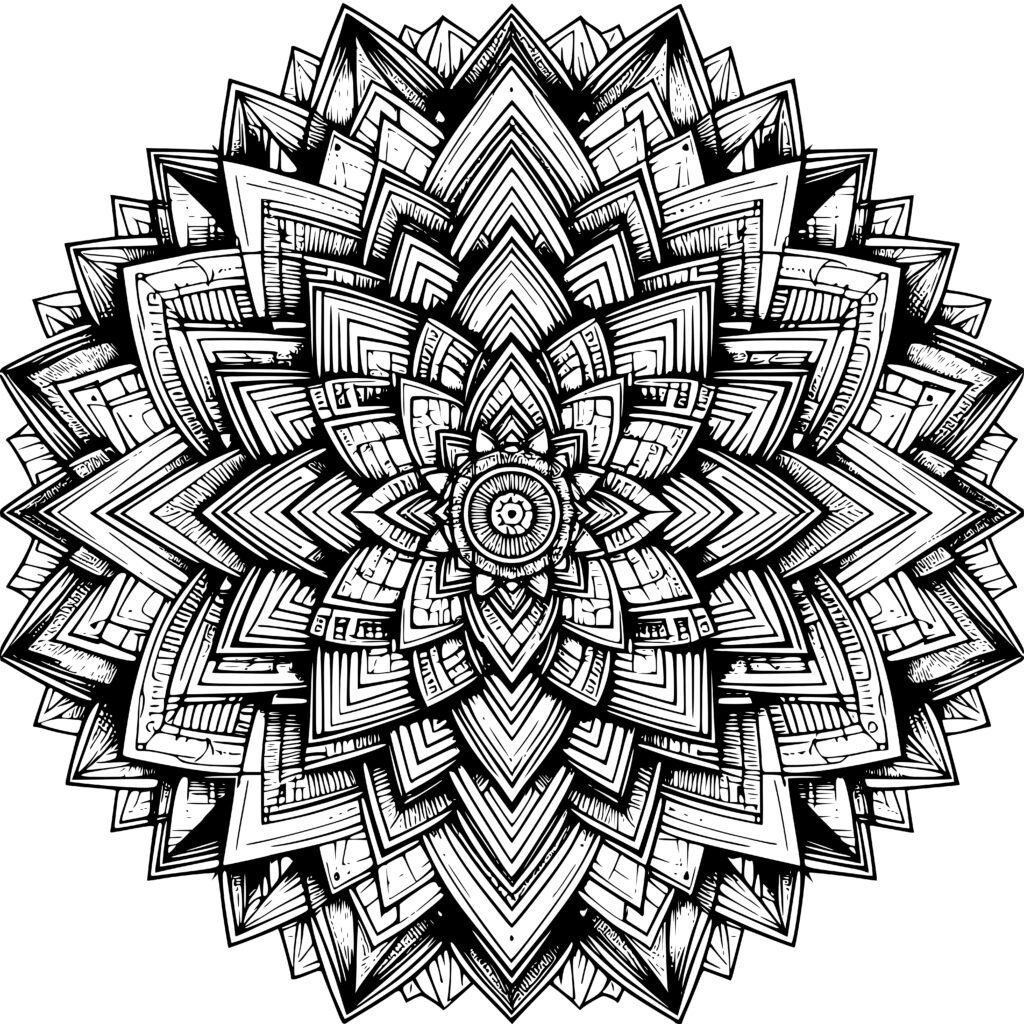 Radiating Petal Mandala – Creative Meadow