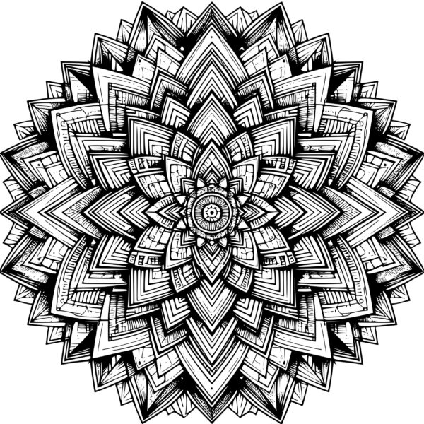 Radiating Petal Mandala – Creative Meadow