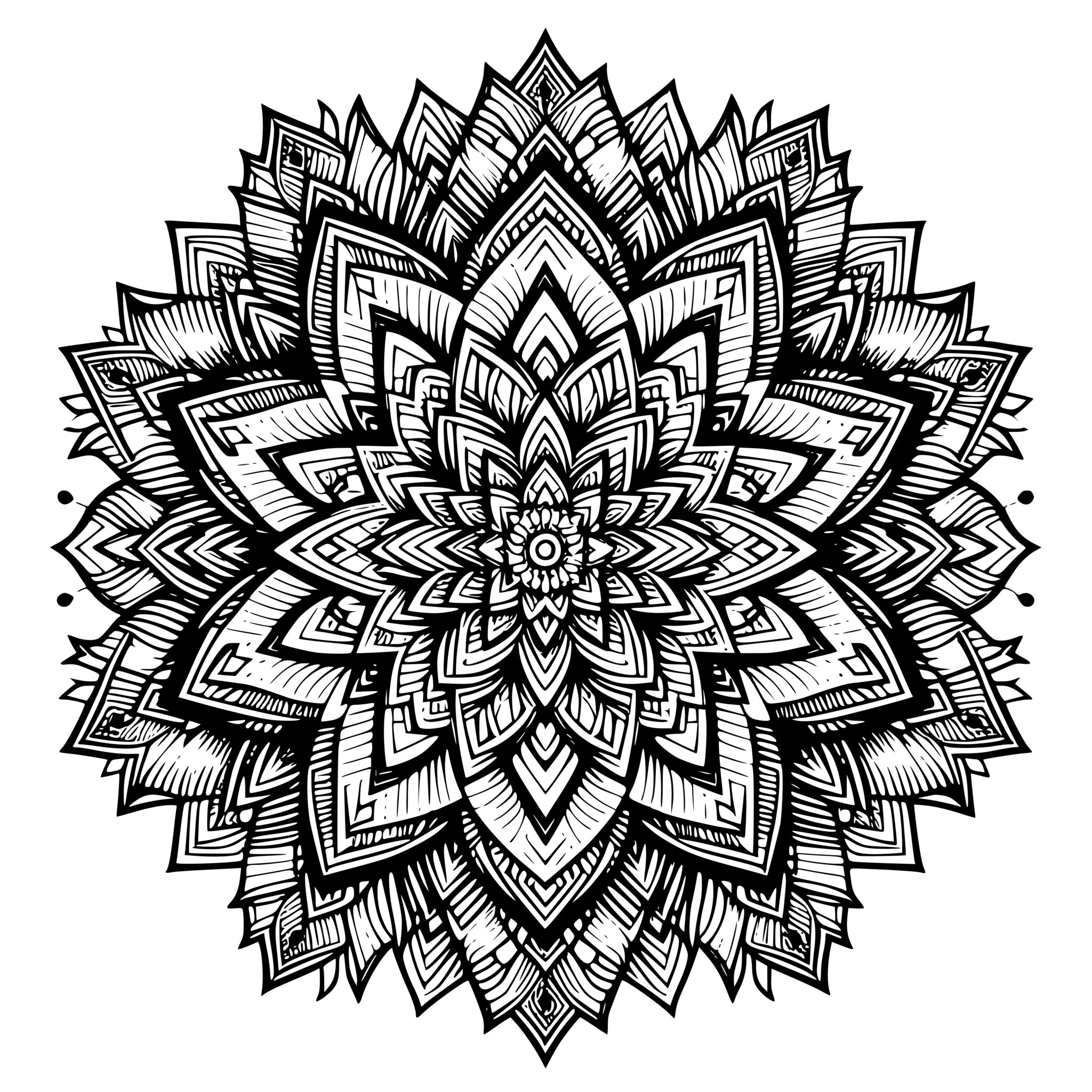Floral Radiance Mandala – Creative Meadow