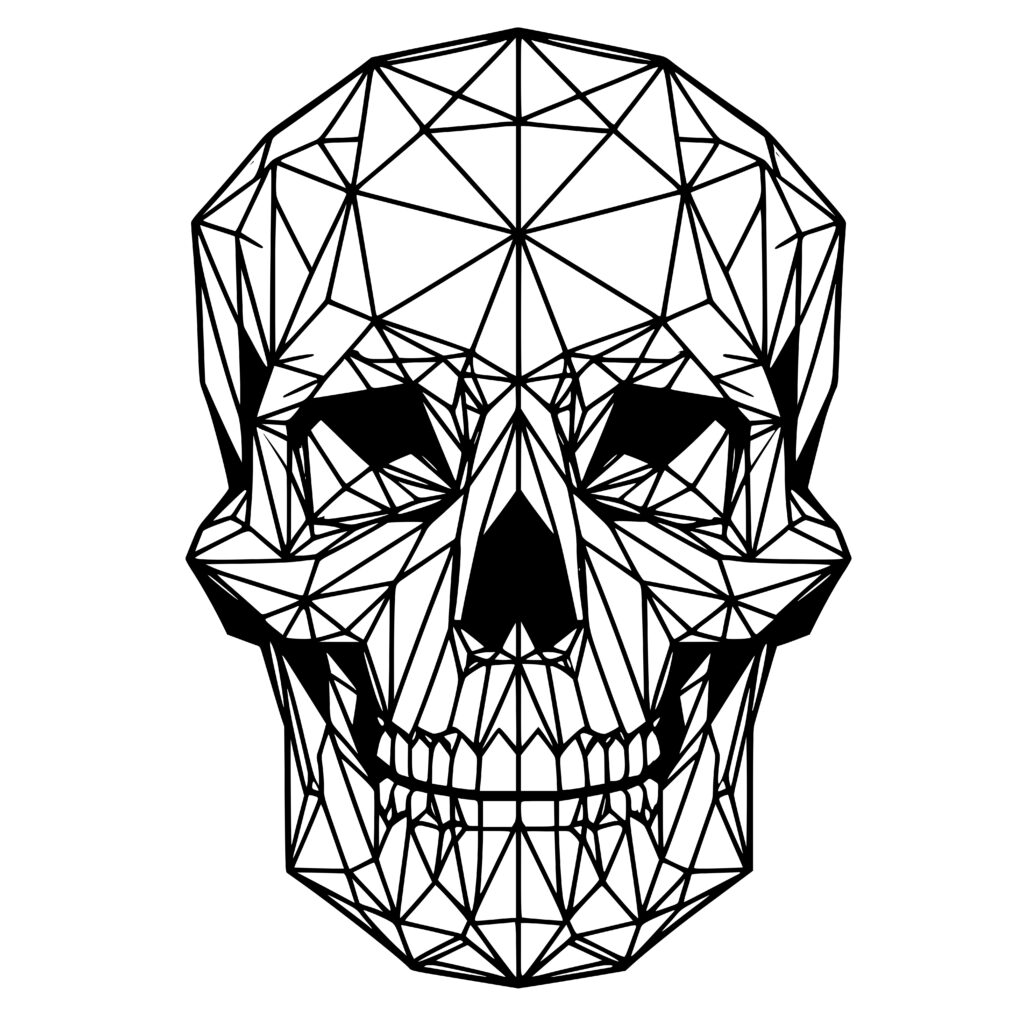 Triangular Skull Design – Creative Meadow