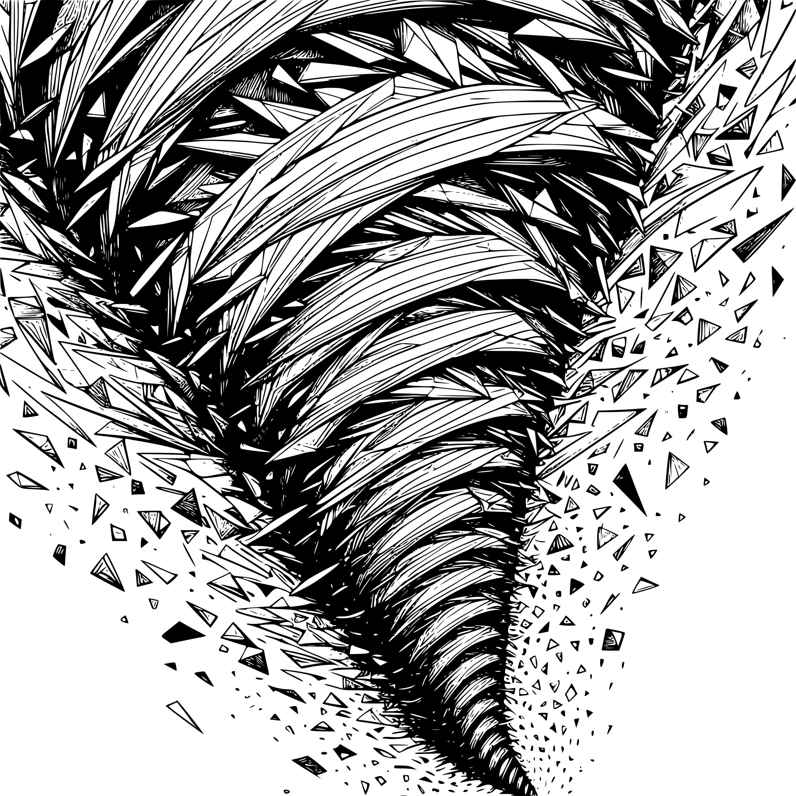 Vortex of Triangles SVG File for Cricut & Laser Machines