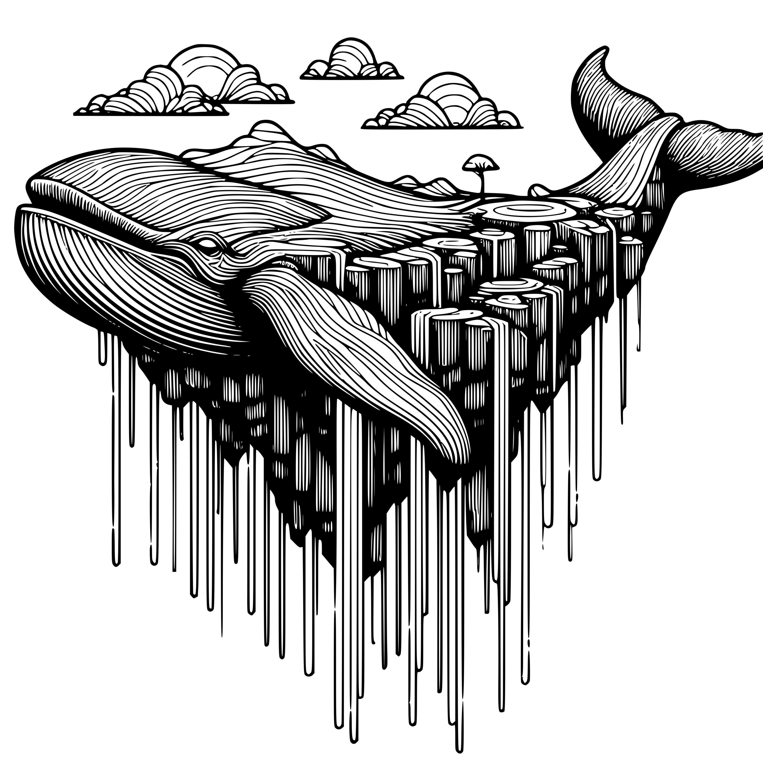 Abstract Whale Island – Creative Meadow