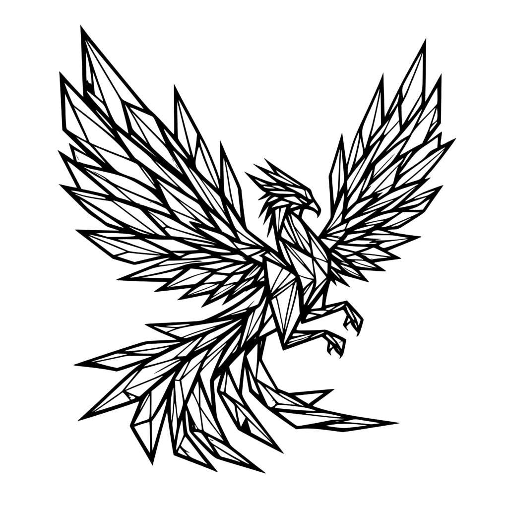 Geometric Phoenix Flight – Creative Meadow