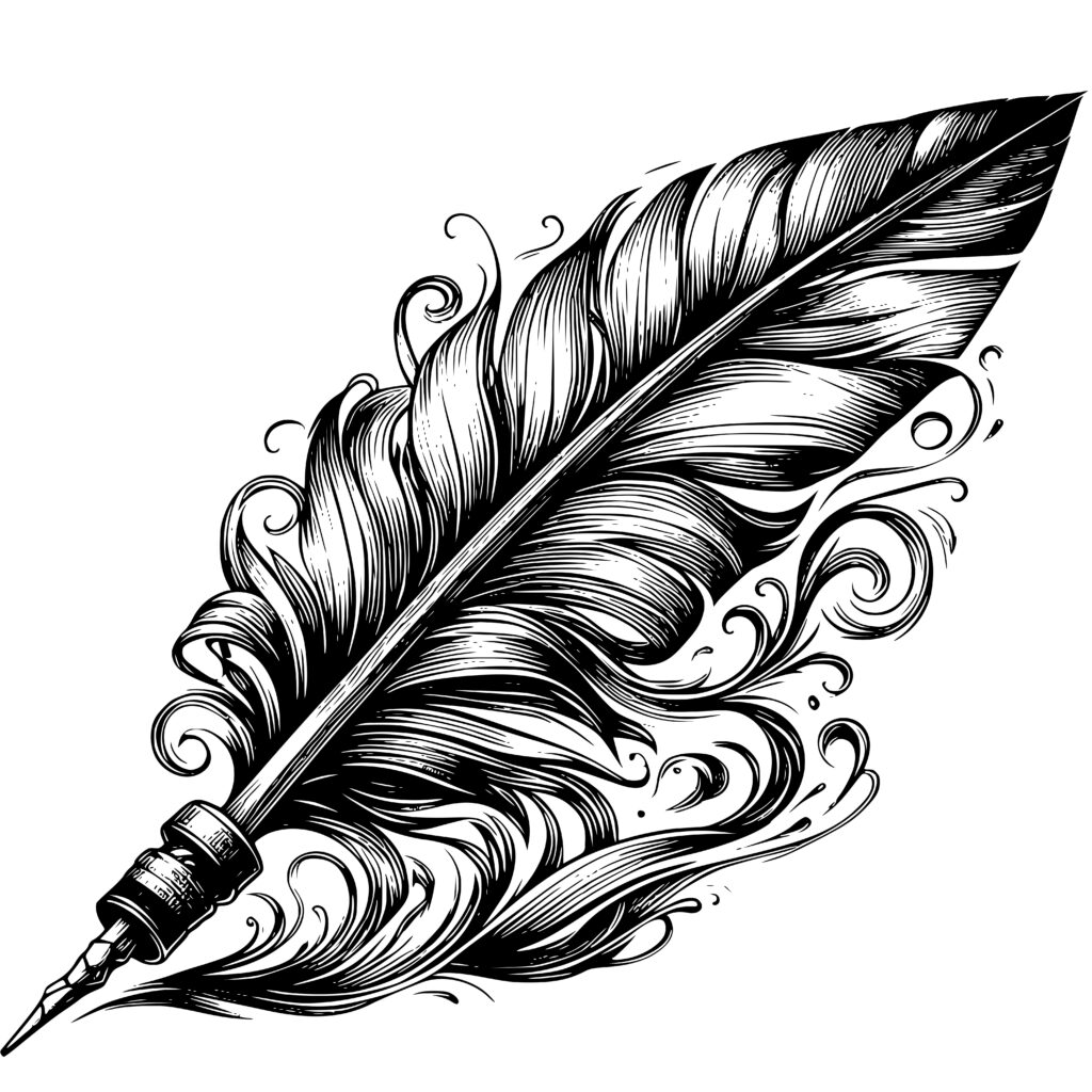 Elegant Quill Flourish – Creative Meadow