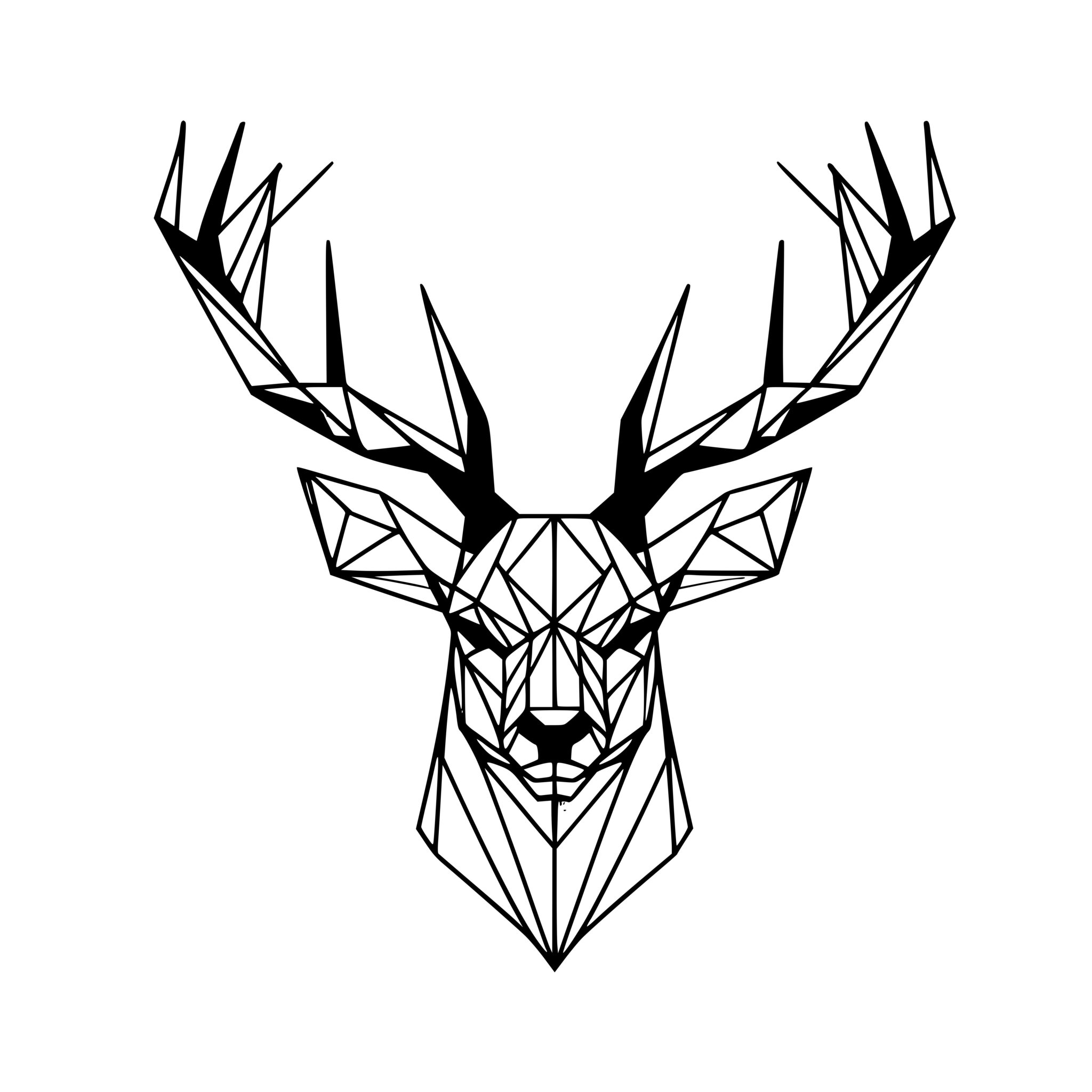 Polygonal Buck Face – Creative Meadow