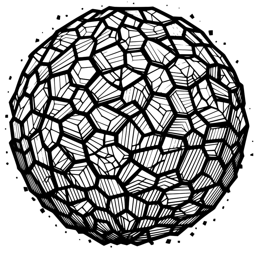 Polygonal Sphere Network – Creative Meadow