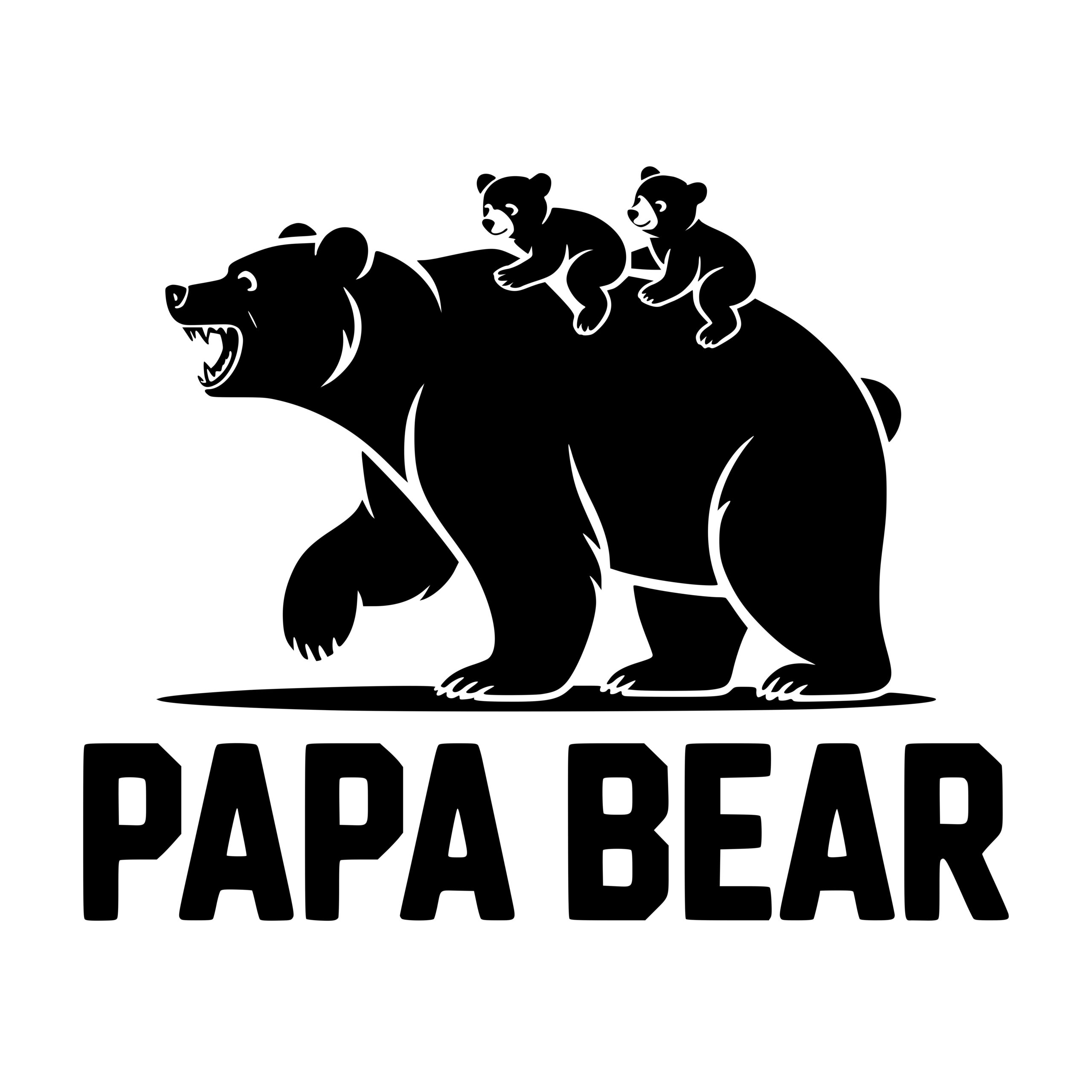 Papa Bear and Cubs – Creative Meadow