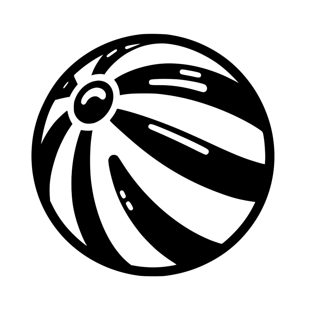Playful Beach Sphere SVG Design for Cricut & Laser Machines