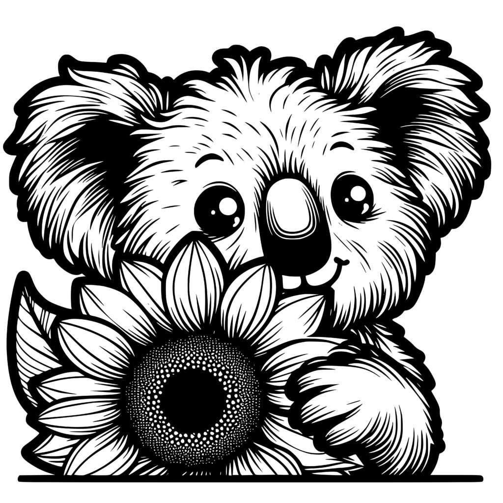 Koala and Sunflower Cheer – Creative Meadow