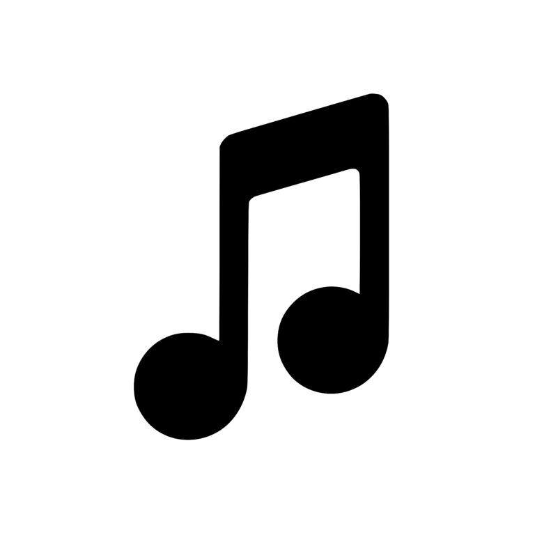 Musical Note Graphic for Cricut, Silhouette, Laser - Instant Download