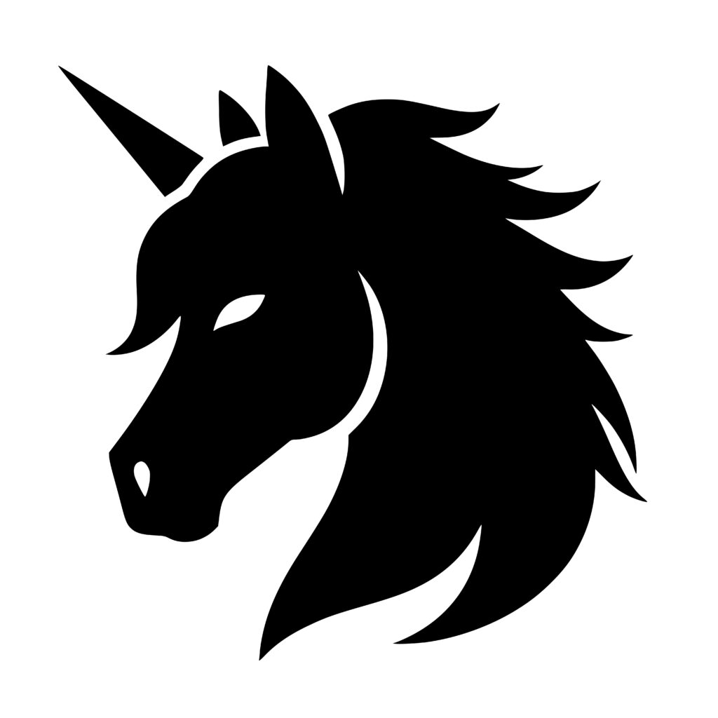 Unicorn Head Profile SVG for Cricut, Silhouette, Laser Crafts
