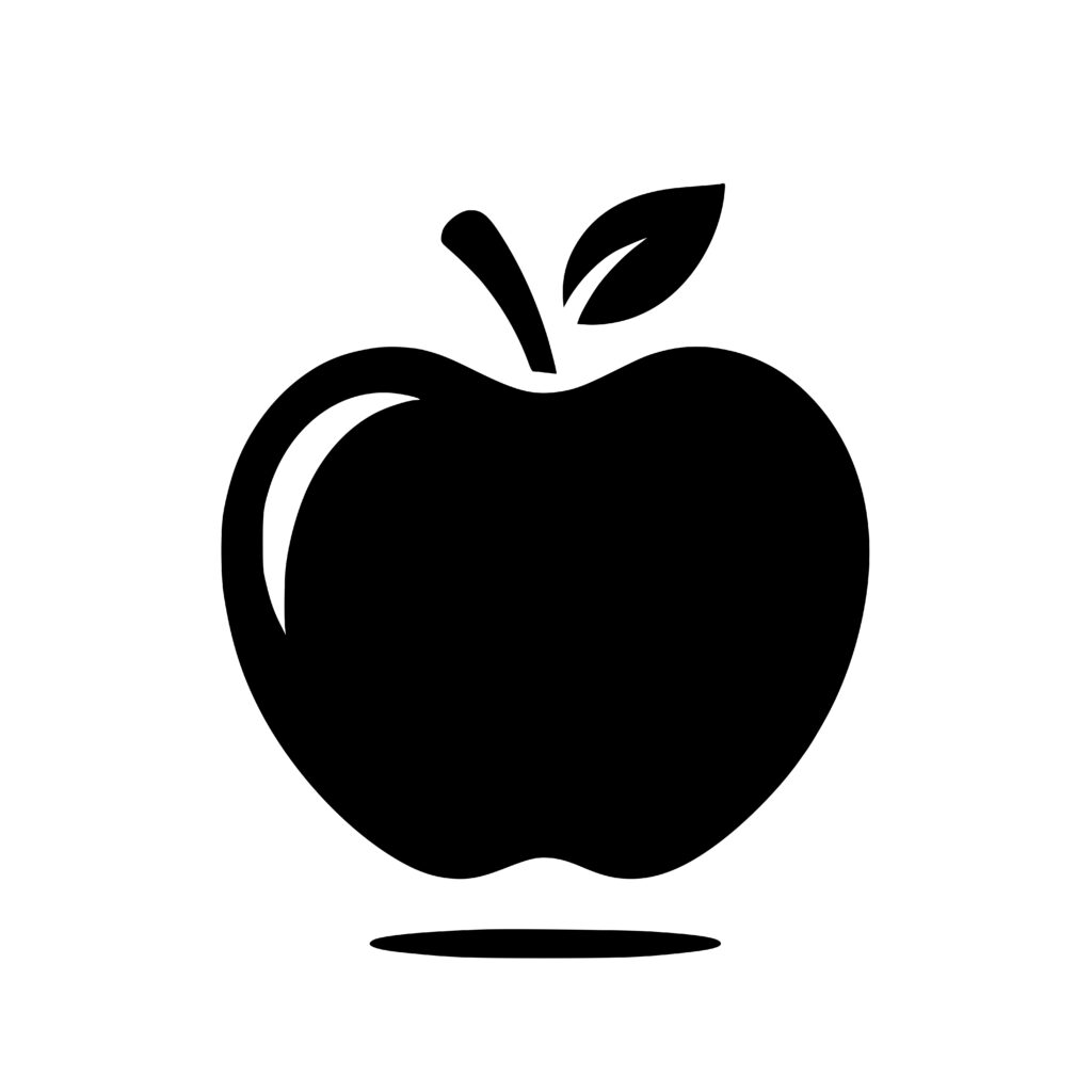 Shadowed Apple Shape – Creative Meadow