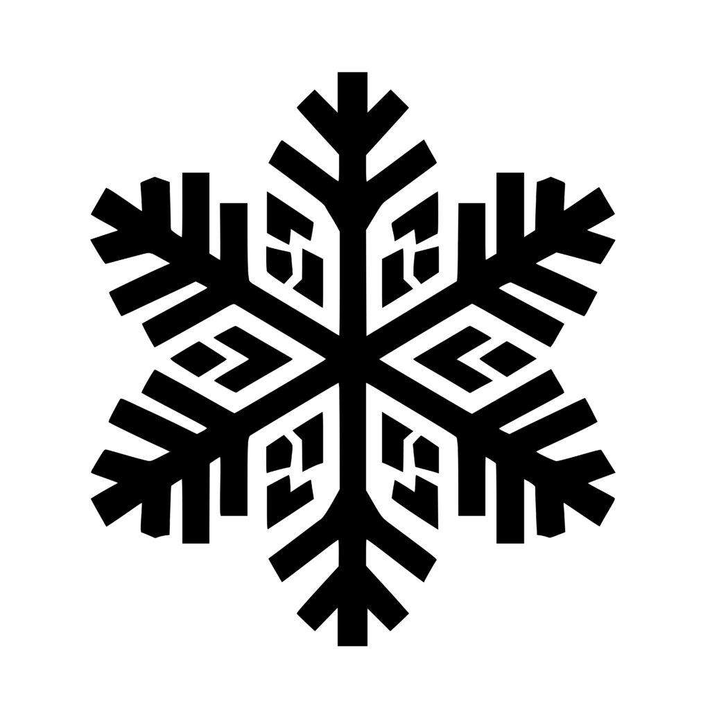 Geometric Snowflake Star – Creative Meadow