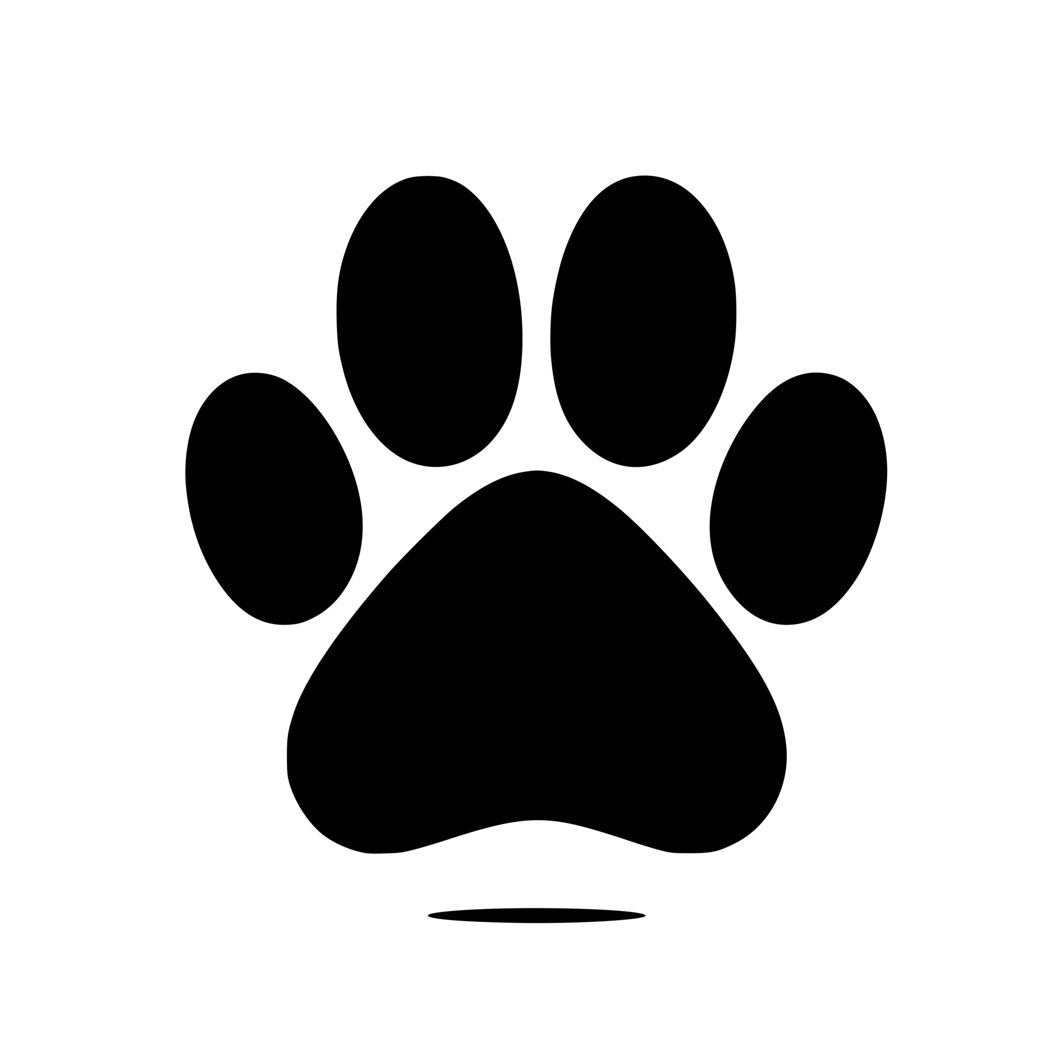 Paw Shape Silhouette – Creative Meadow