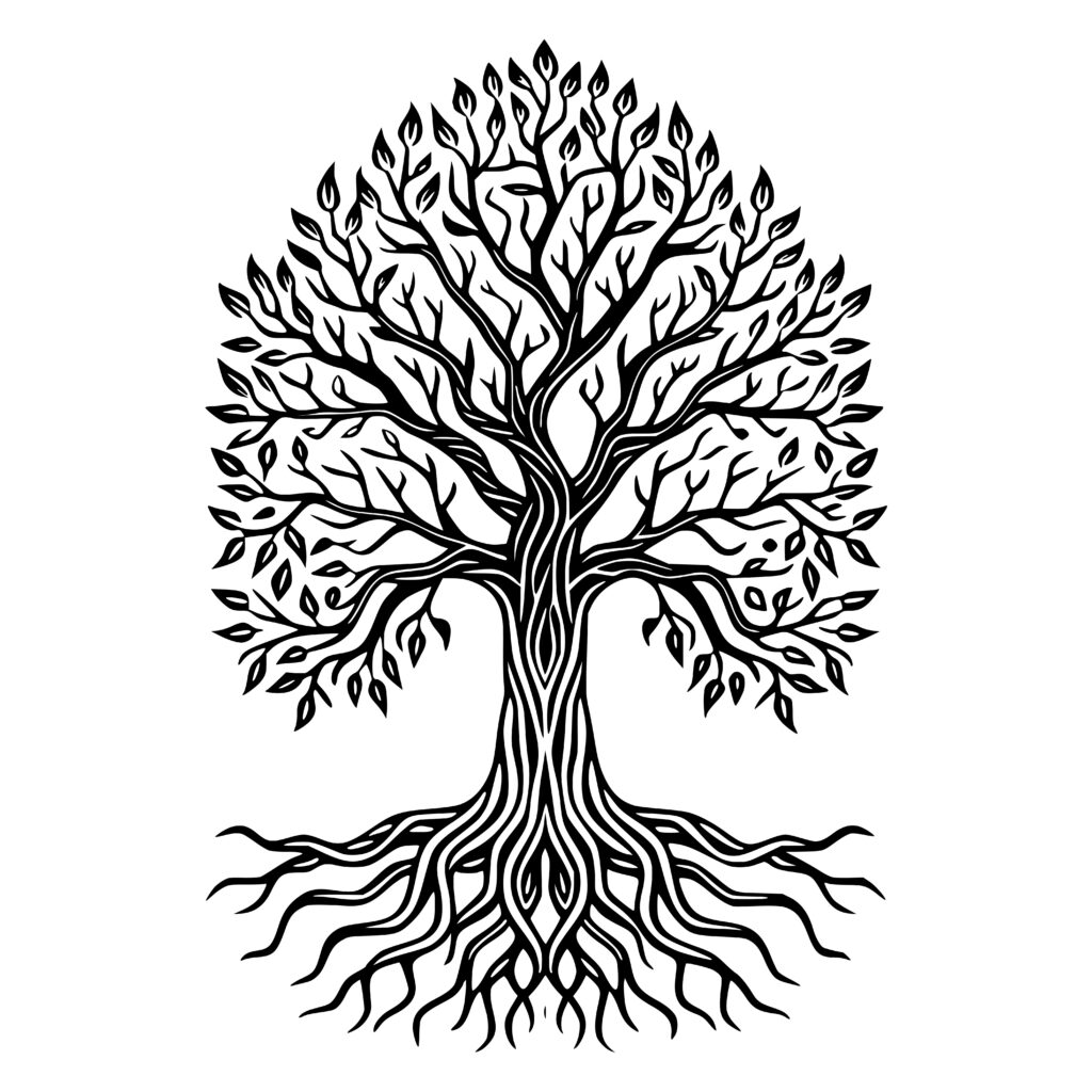Symmetrical Nature Tree – Creative Meadow