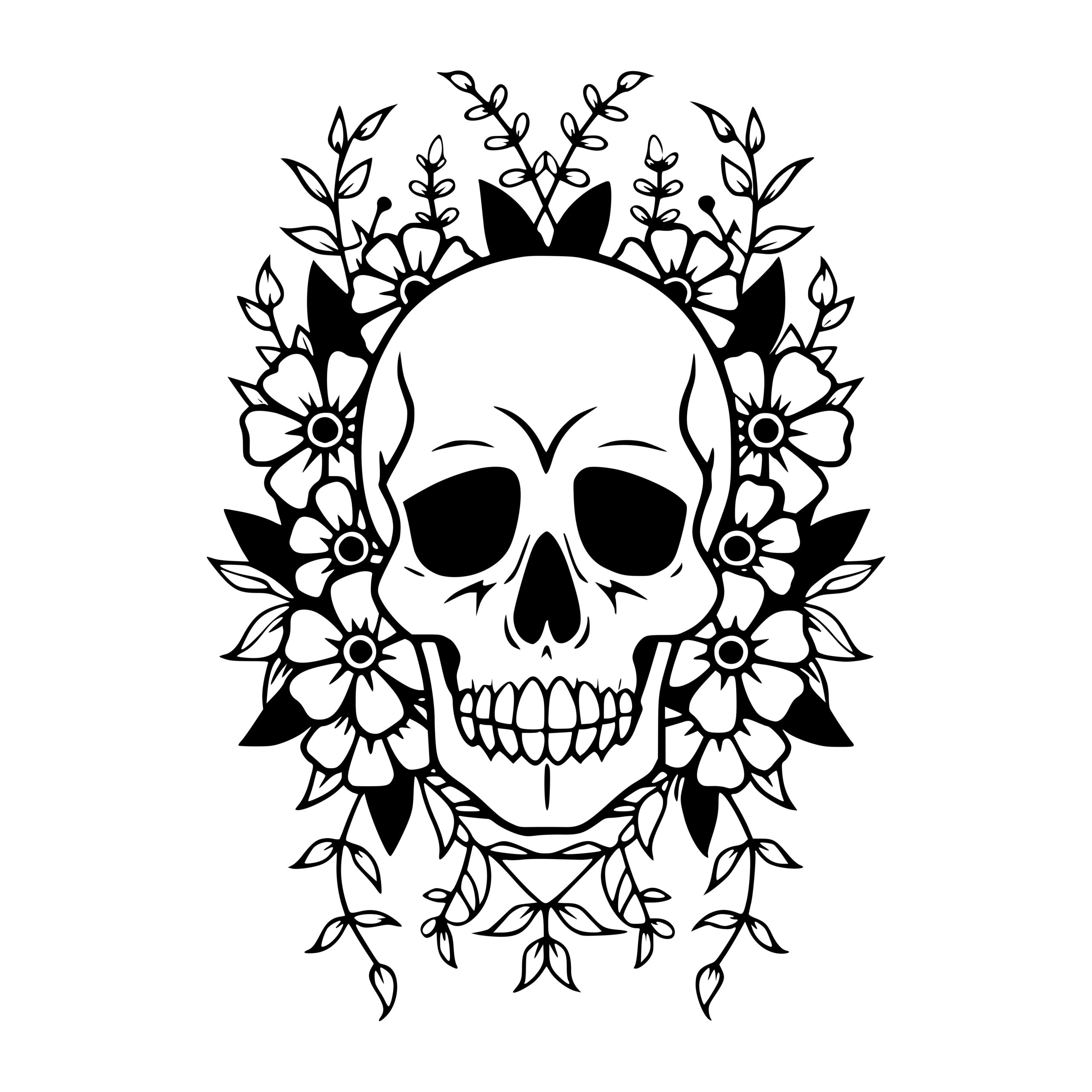Floral Embrace Skull – Creative Meadow