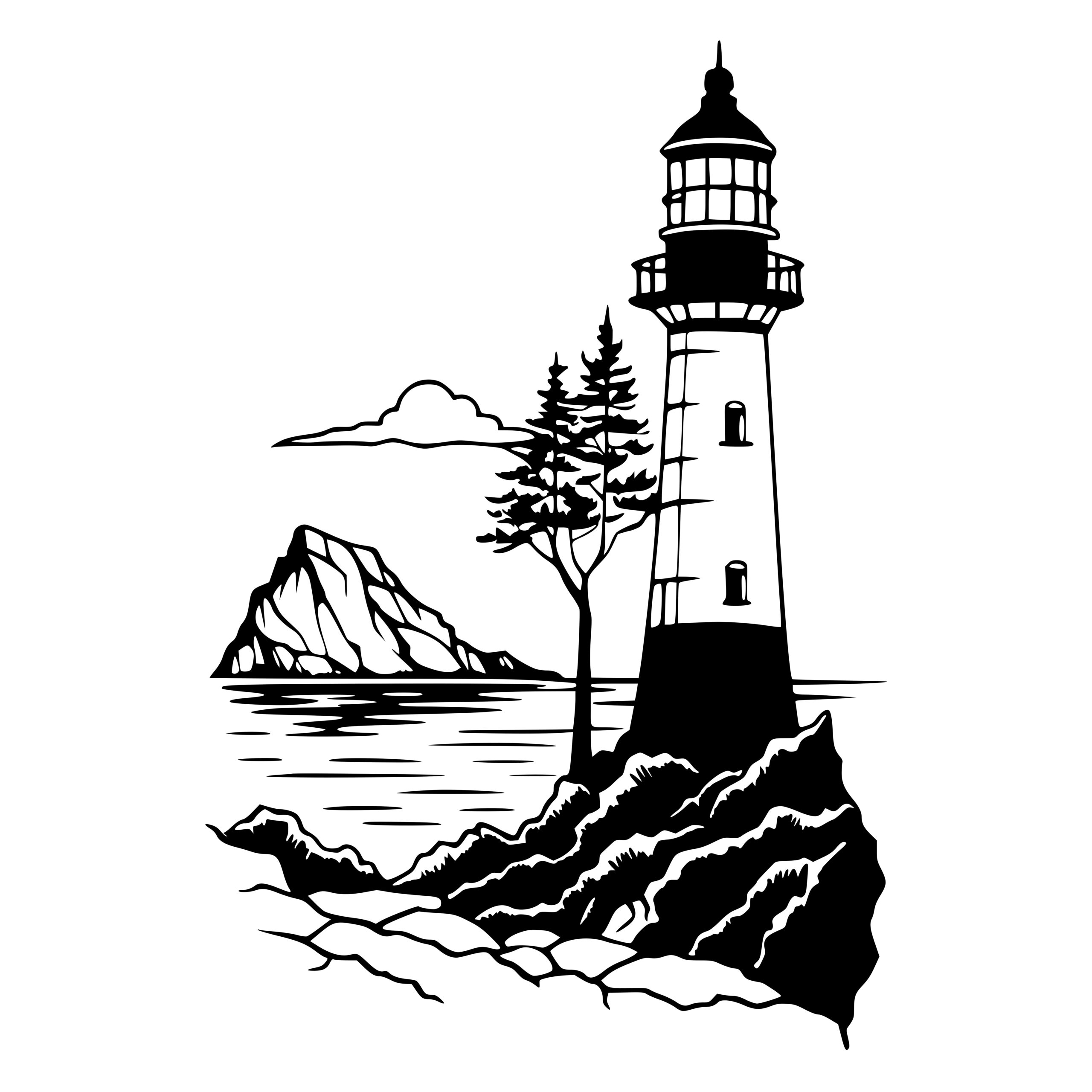 Rocky Shore Lighthouse – Creative Meadow