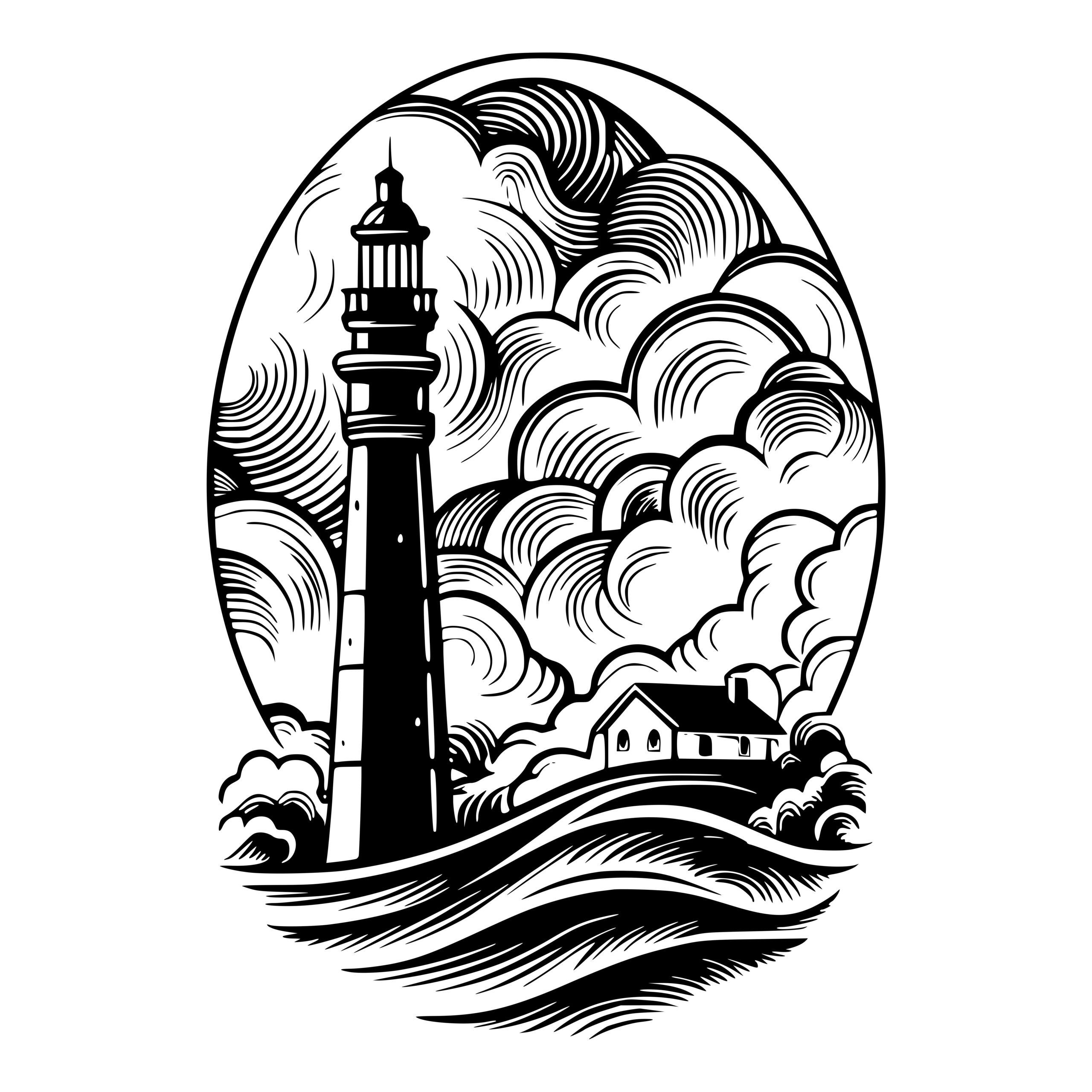 Turbulent Seas Lighthouse – Creative Meadow