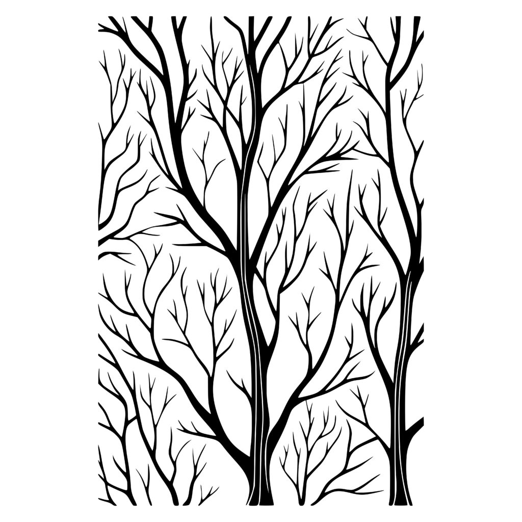 Intricate Branch Network Design: SVG for Cricut & Silhouette Projects