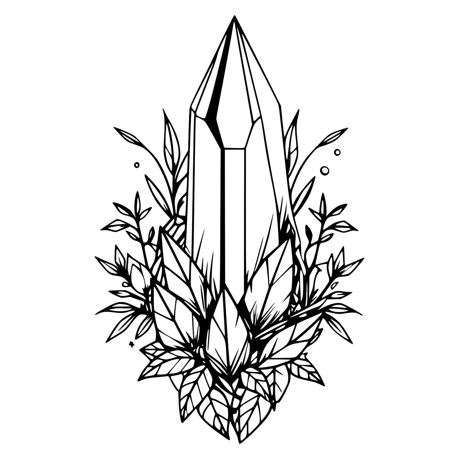 Crystal Leaf Embrace – Creative Meadow