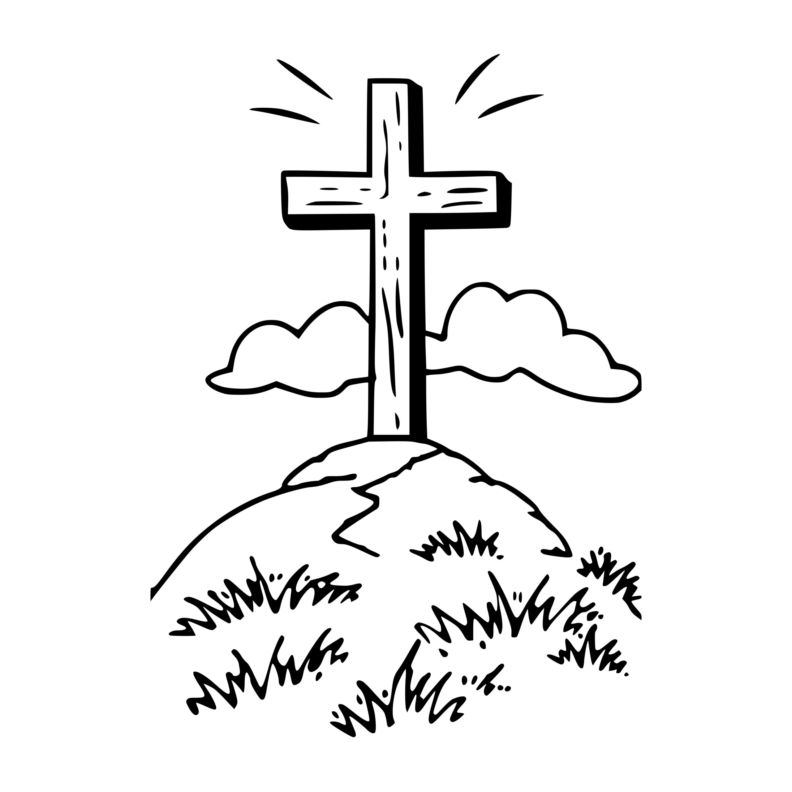 Hilltop Cross SVG Design: Perfect for Cricut & Laser Use