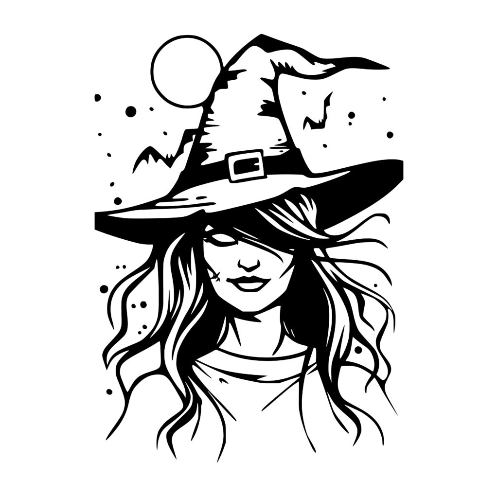 Serene Moonlit Witch – Creative Meadow
