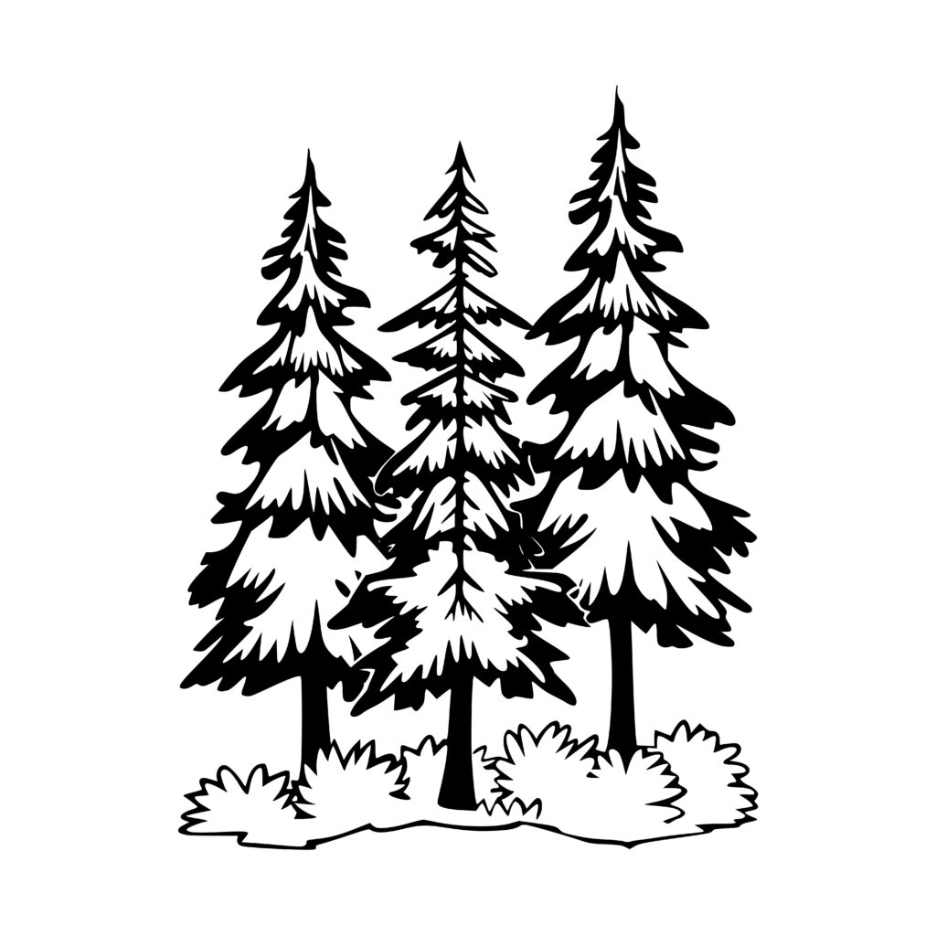 Forest Trio Design SVG for Cricut, Silhouette, Laser Machines