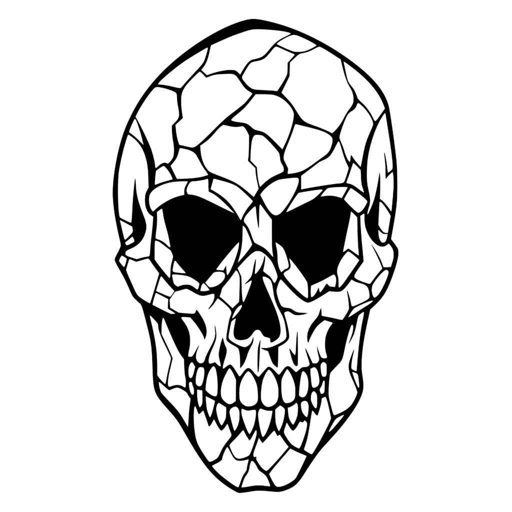 Cracked Skull Design – Creative Meadow