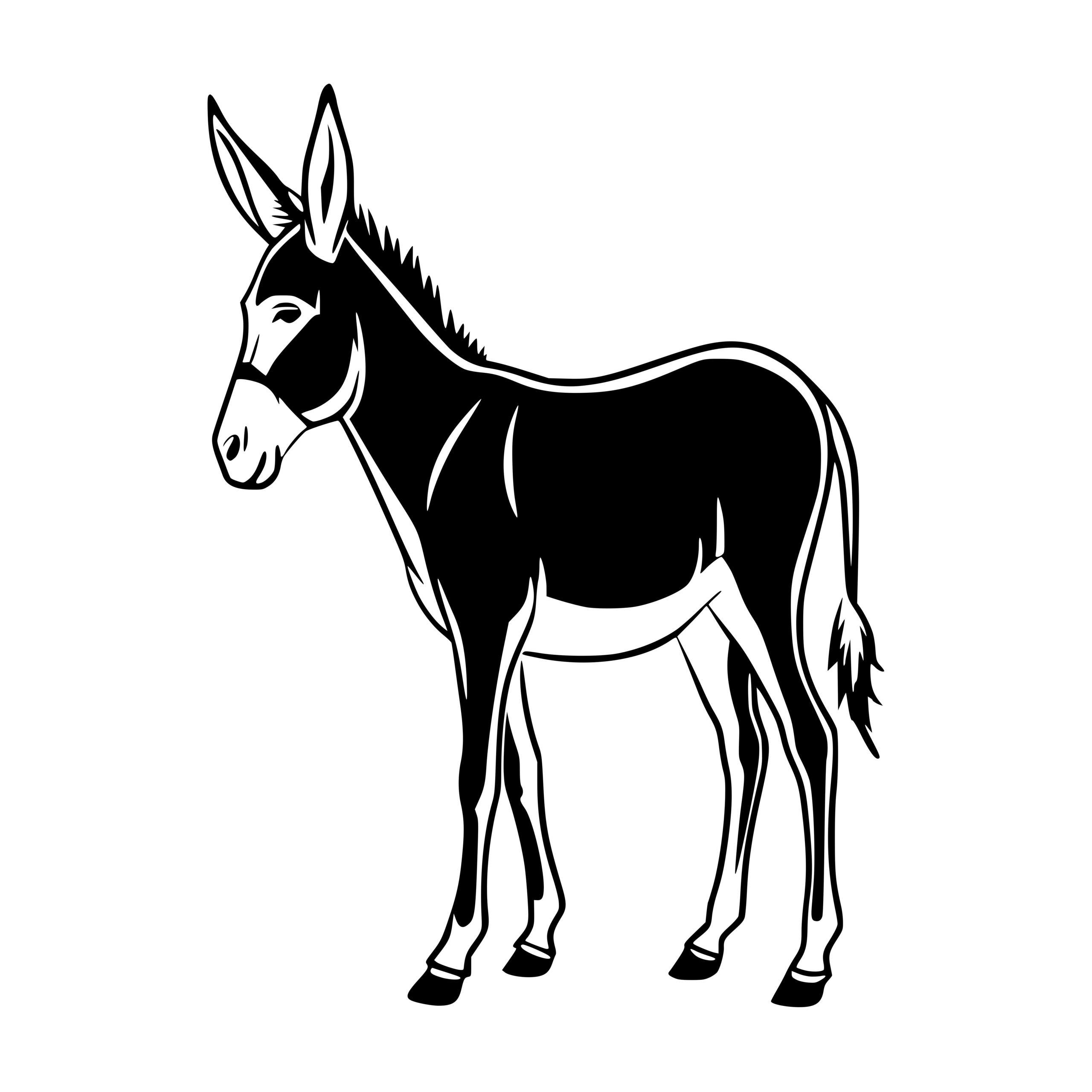 Alert Donkey Stance – Creative Meadow