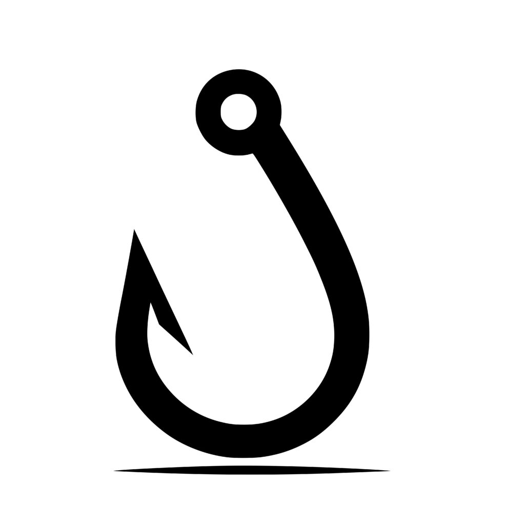 Fishing Hook Design SVG File for Cricut and Silhouette Users