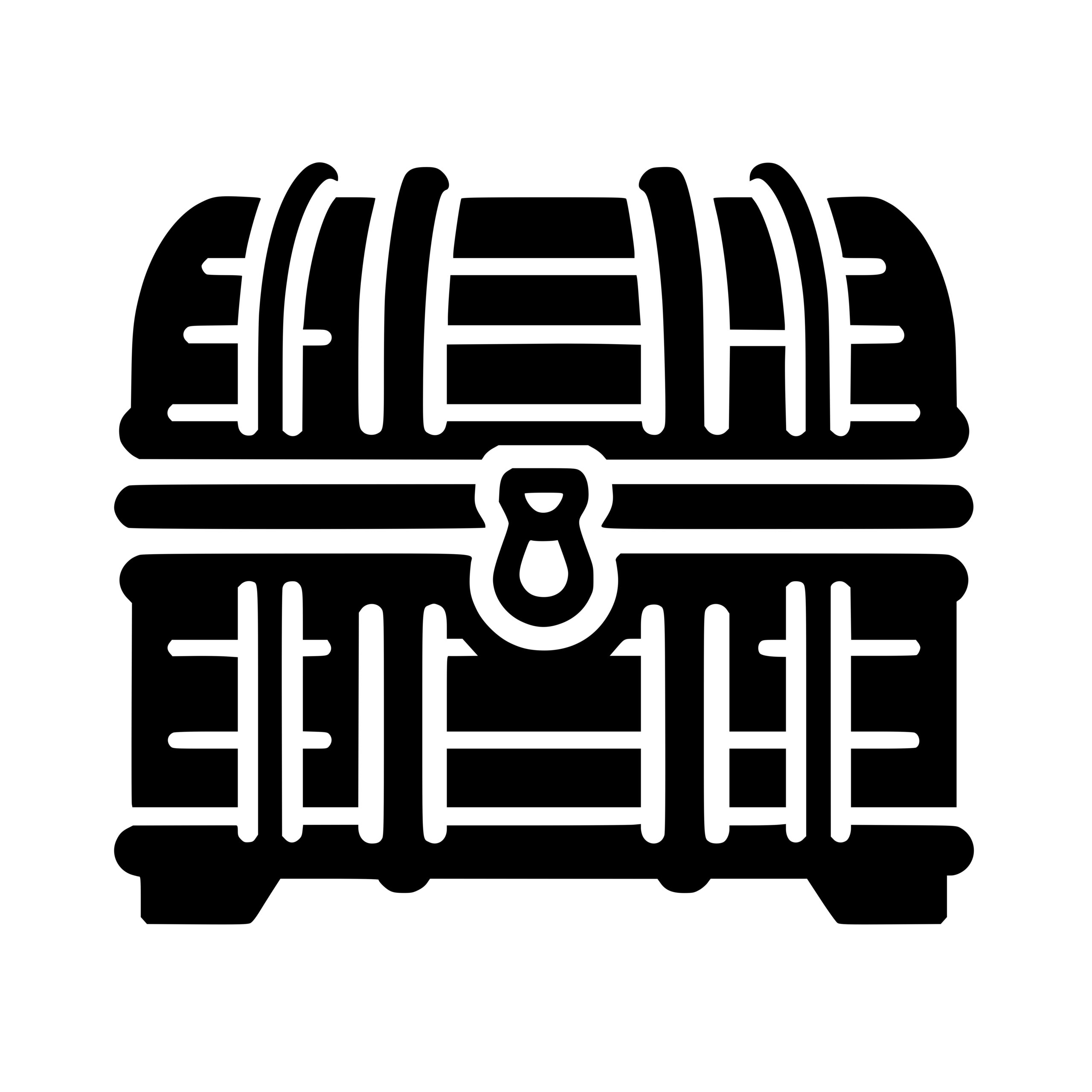 Secure Treasure Chest Graphic for Cricut, Silhouette & Laser Machines