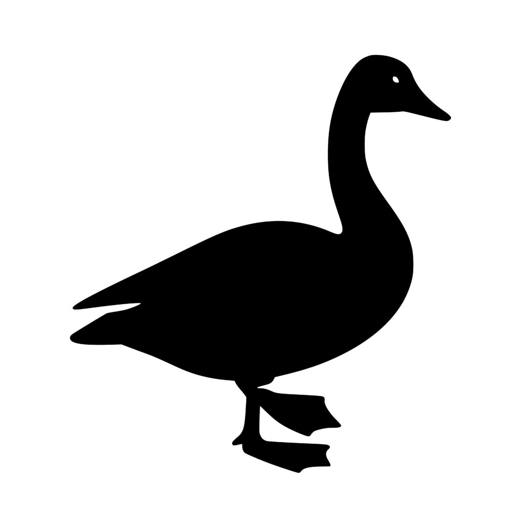 Curved Neck Duck Design - SVG, PNG, DXF for Cricut & More