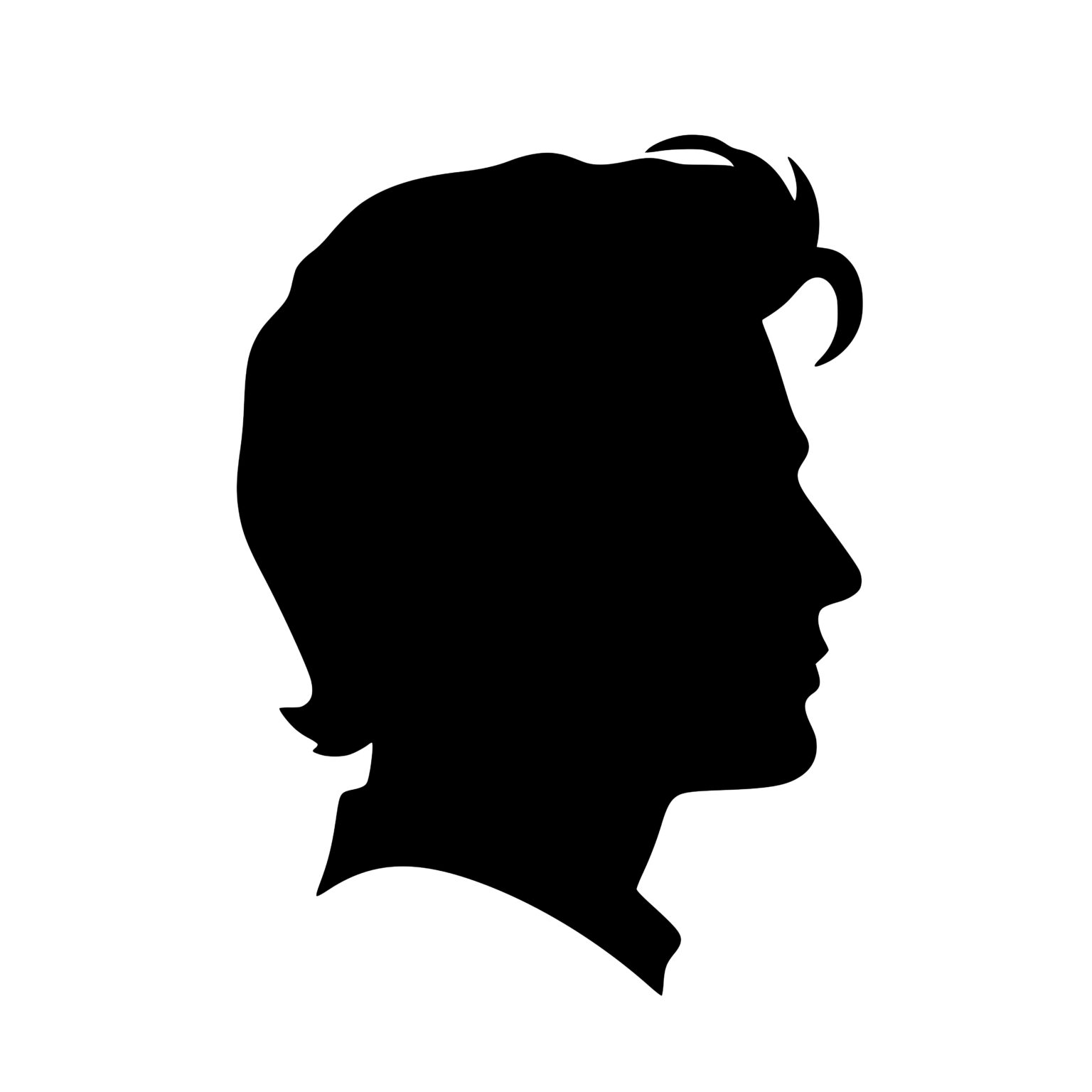 Stylized Male Profile – Creative Meadow