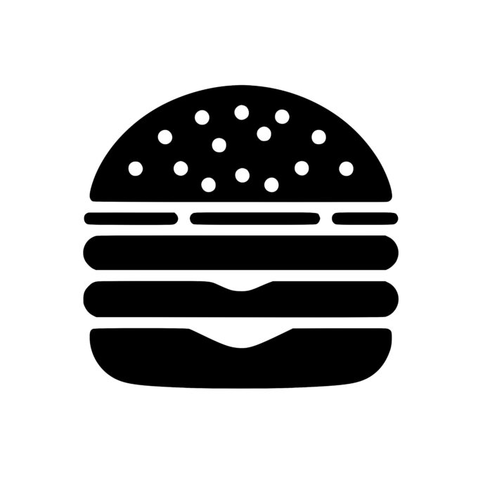 Stylized Burger Stack – Creative Meadow