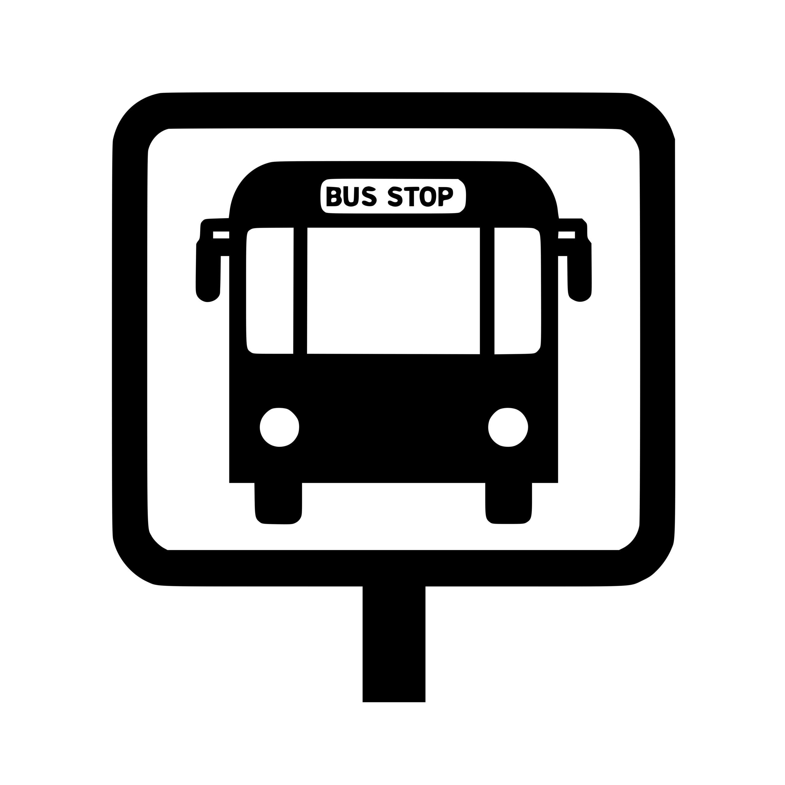 Simple Bus Stop Sign – Creative Meadow