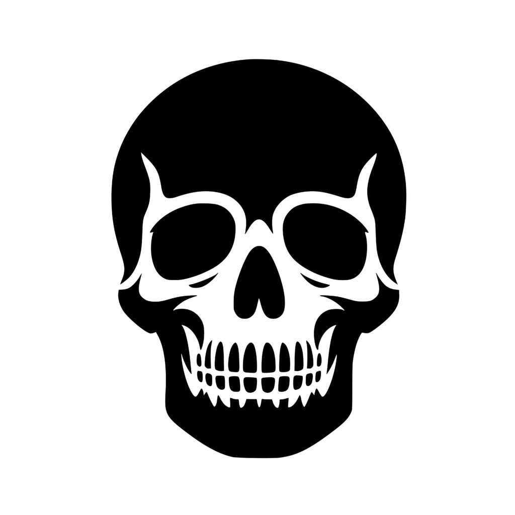 Silent Skull Gaze SVG - For Cricut, Silhouette, Laser Machines
