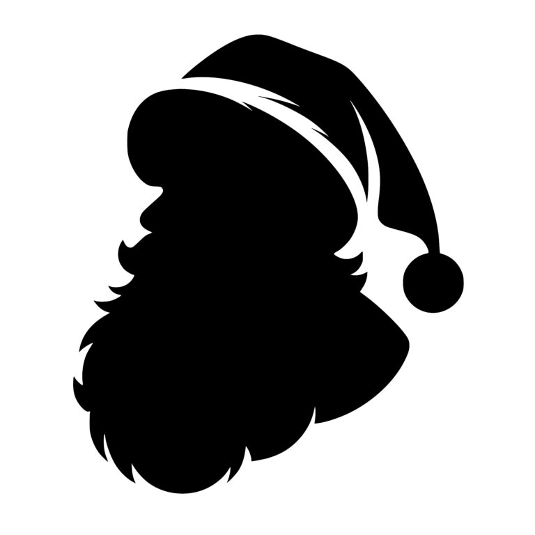 Bearded Santa Silhouette – Creative Meadow