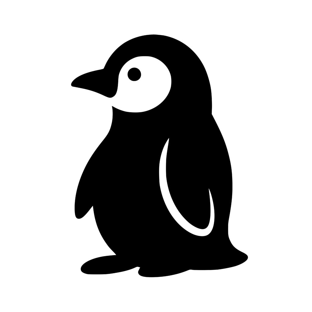 Curious Penguin Stance – Creative Meadow