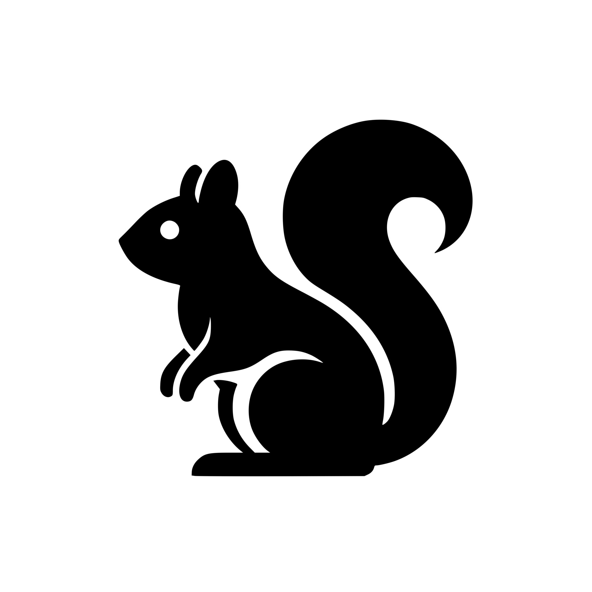 Curious Bushy-tail Squirrel SVG Design for Cricut & Laser Machines