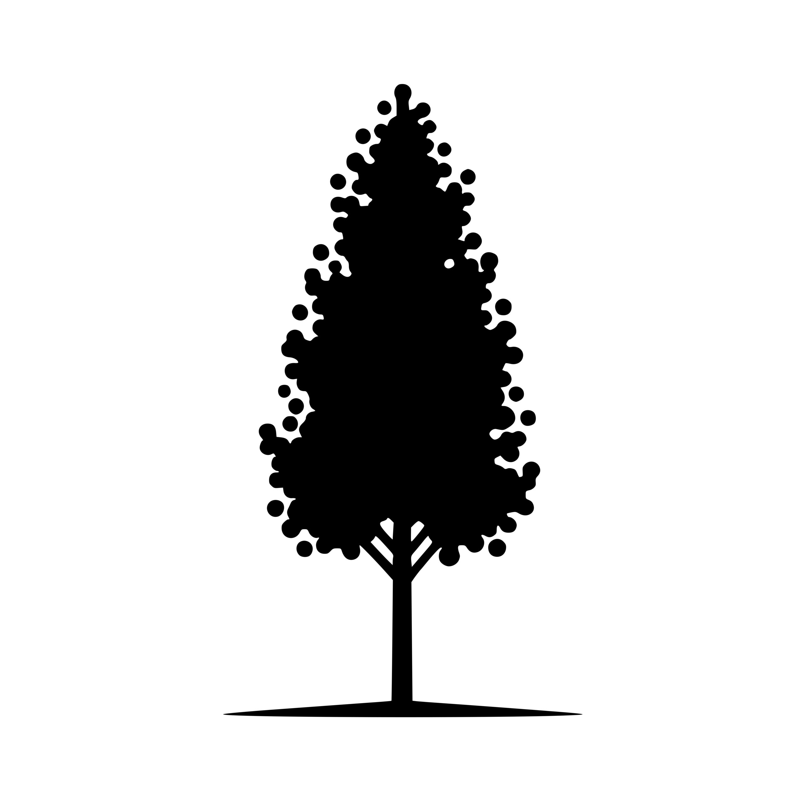 Pointed Tree Shadow Design for Cricut & Laser Machines SVG