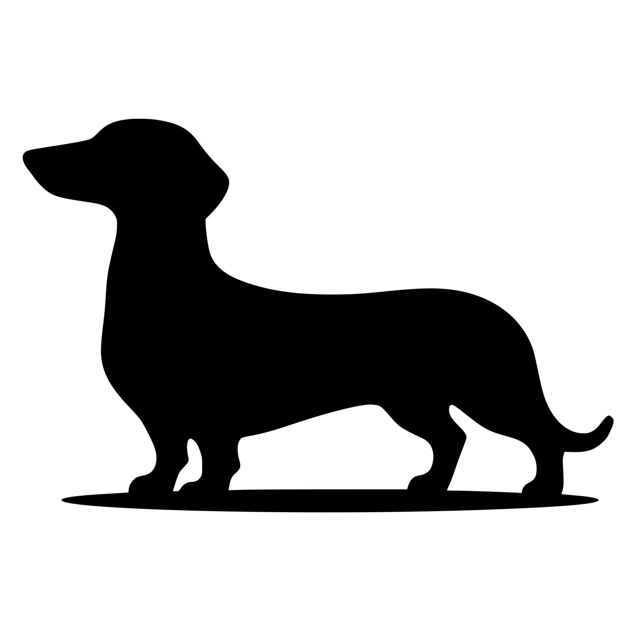 Dachshund Profile Outline – Creative Meadow