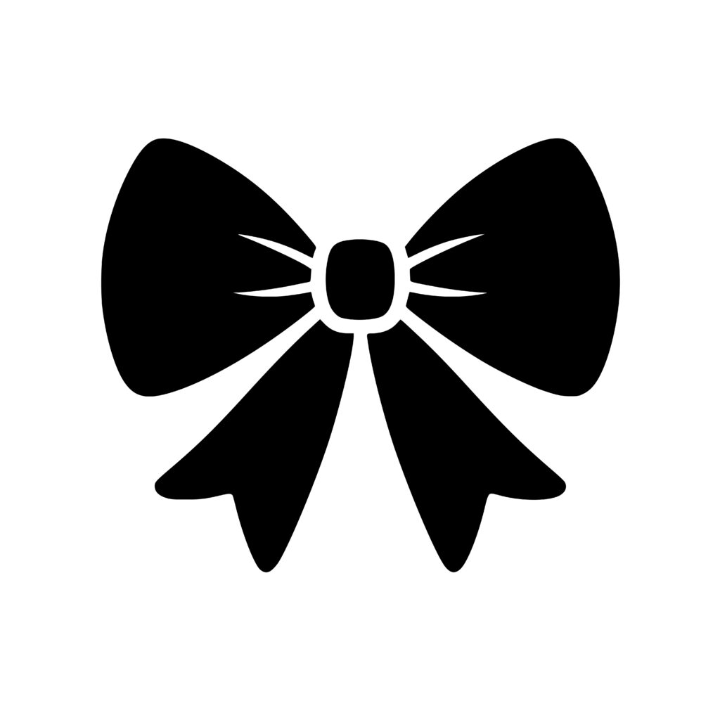 Classic Gift Bow Design - Compatible SVG, PNG, DXF Files