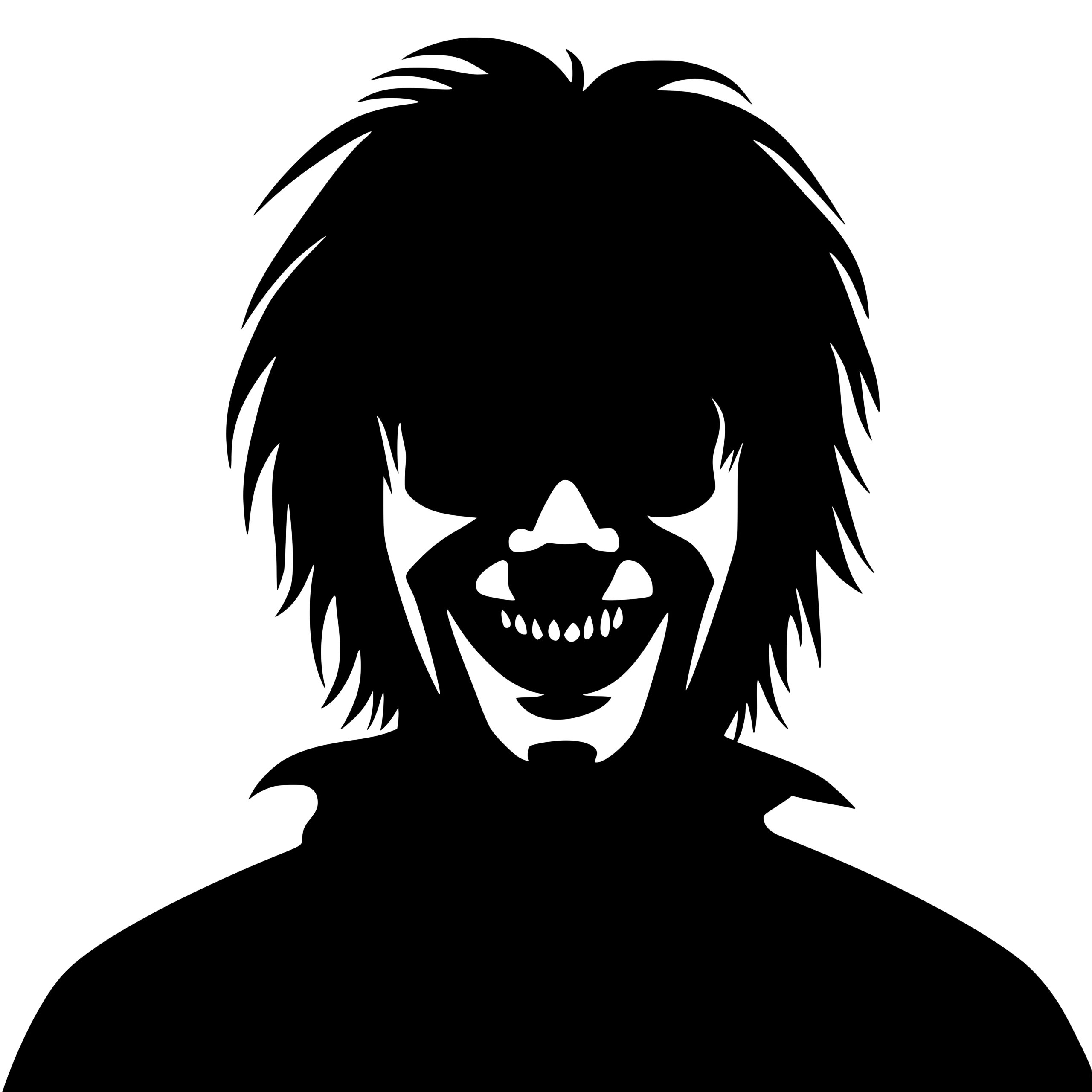 Creepy Grinning Figure – Creative Meadow