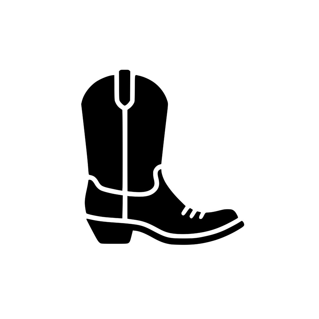 Sturdy Cowboy Boot Design for Cricut, Silhouette, Laser Machines