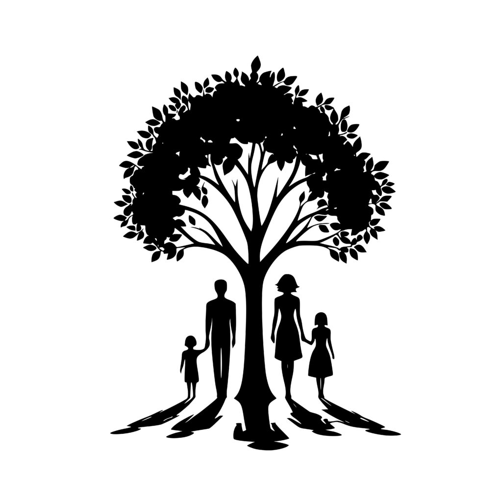 Family Under the Tree – Creative Meadow