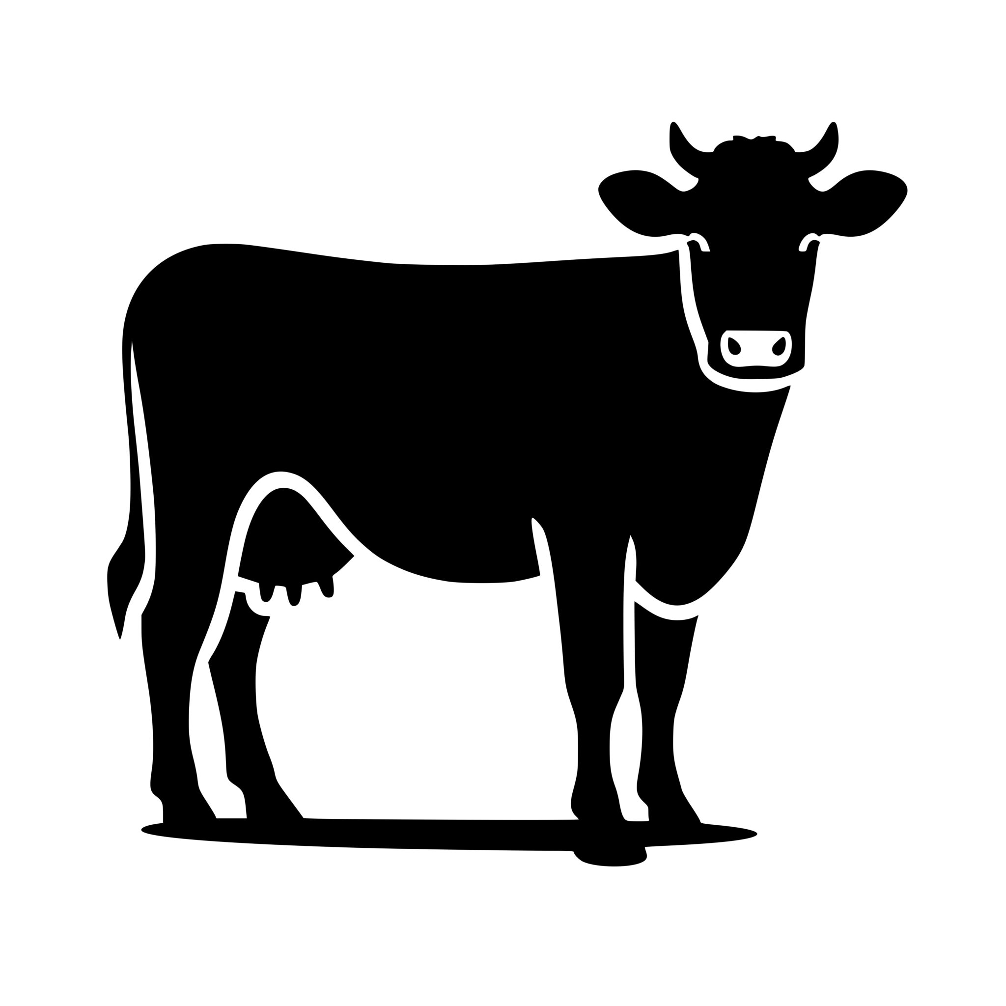 Standing Cow Shape – Creative Meadow