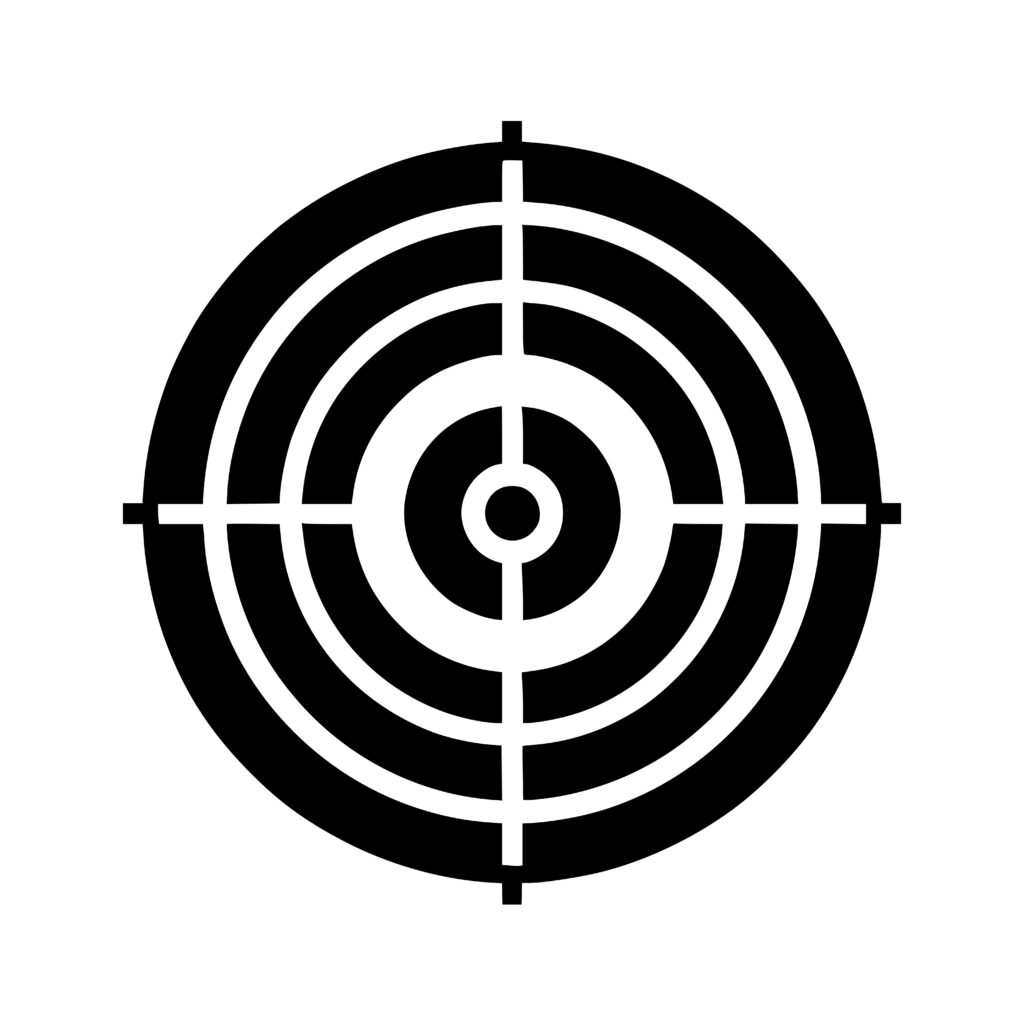 Focus Circle Silhouette: Instant Download SVG File for Machines