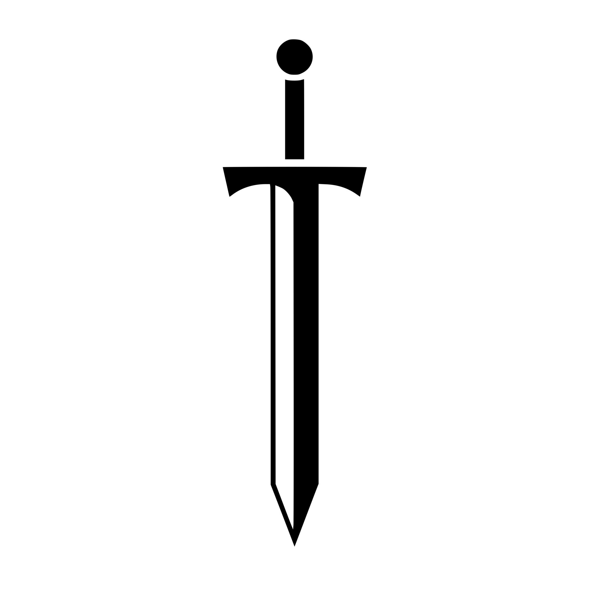 Sleek Sword Silhouette – Creative Meadow