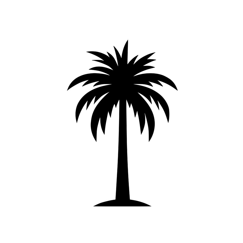 Tall Slender Palm Graphic: Instant Download for Cricut & Laser Use