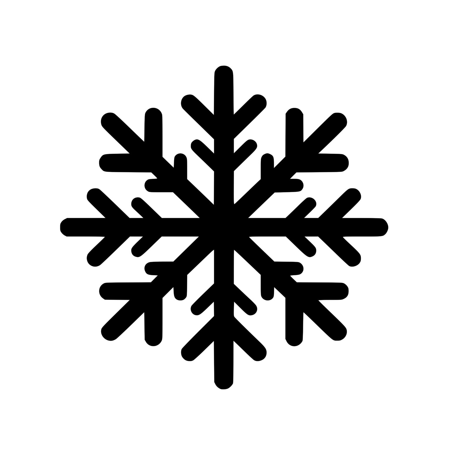 Geometric Snowflake – Creative Meadow